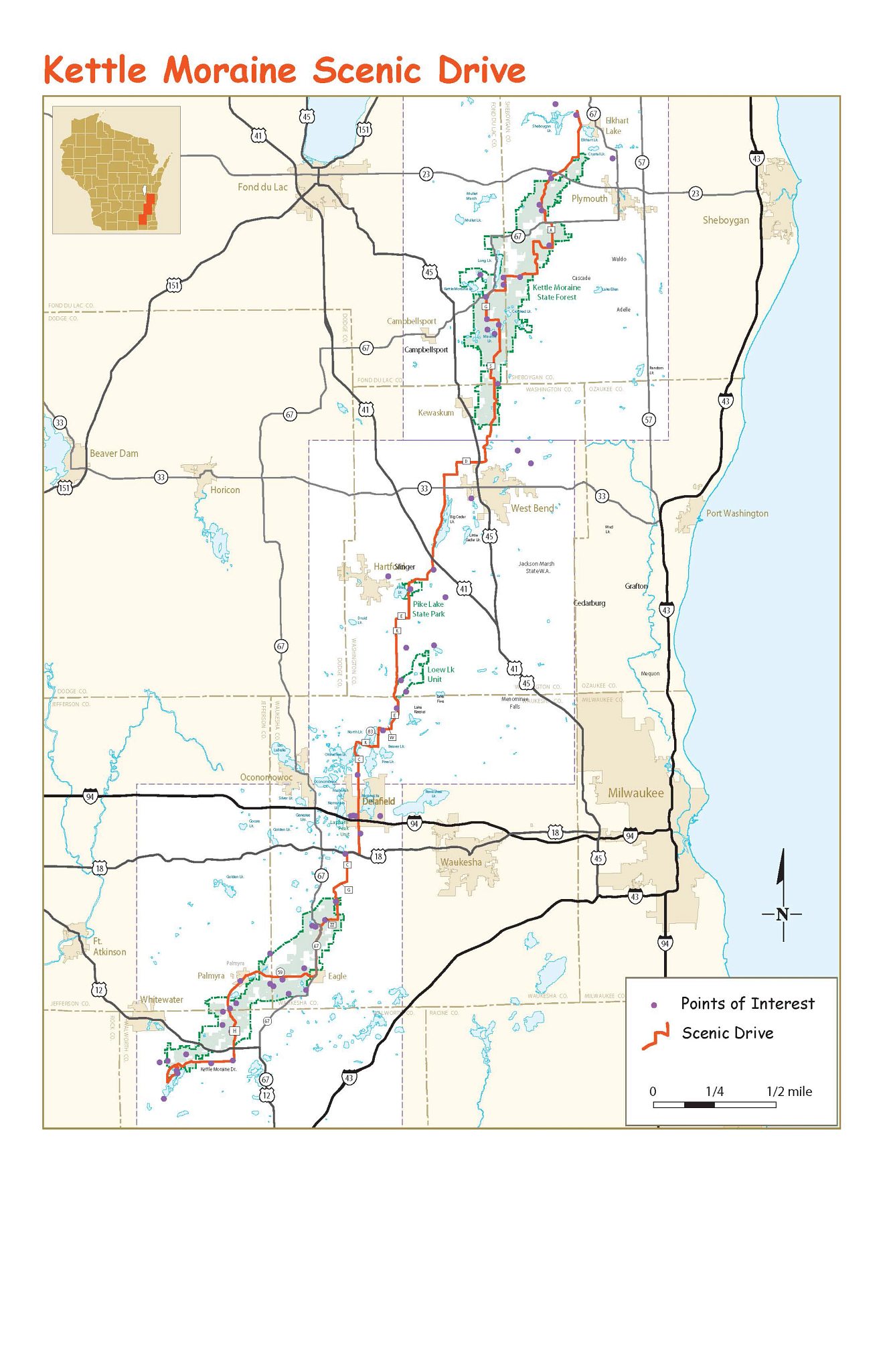 Wisconsin Scenic Drives Map 10 Beautiful Scenic Drives In Wisconsin To